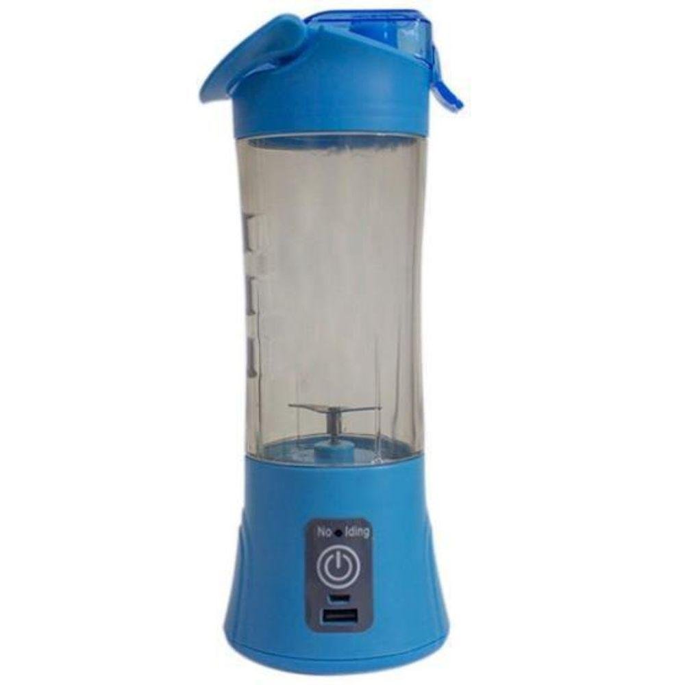 Mini Liquidificador Portátil Elétrico Shake Cabo Usb Azul | MadeiraMadeira