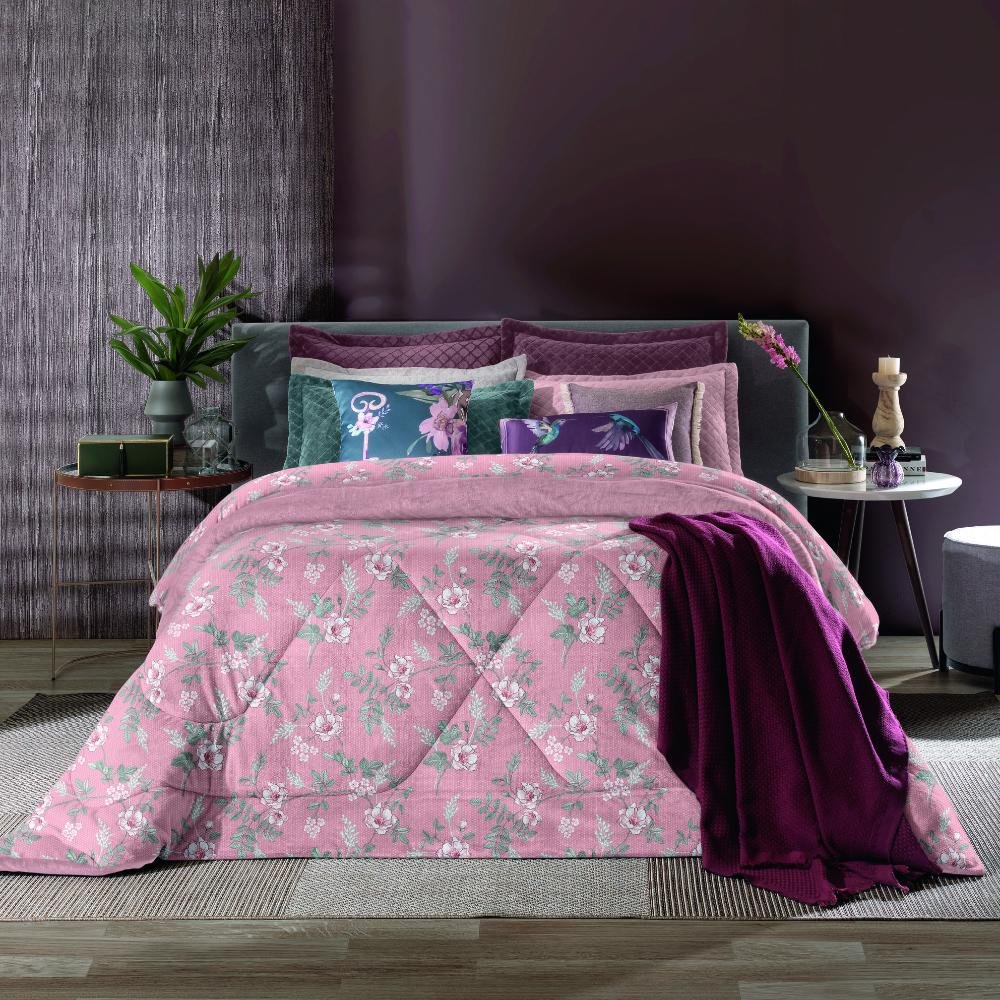 Edredom Plush, Micro Percal Soft Casal Cor:Algarve 3 | MadeiraMadeira