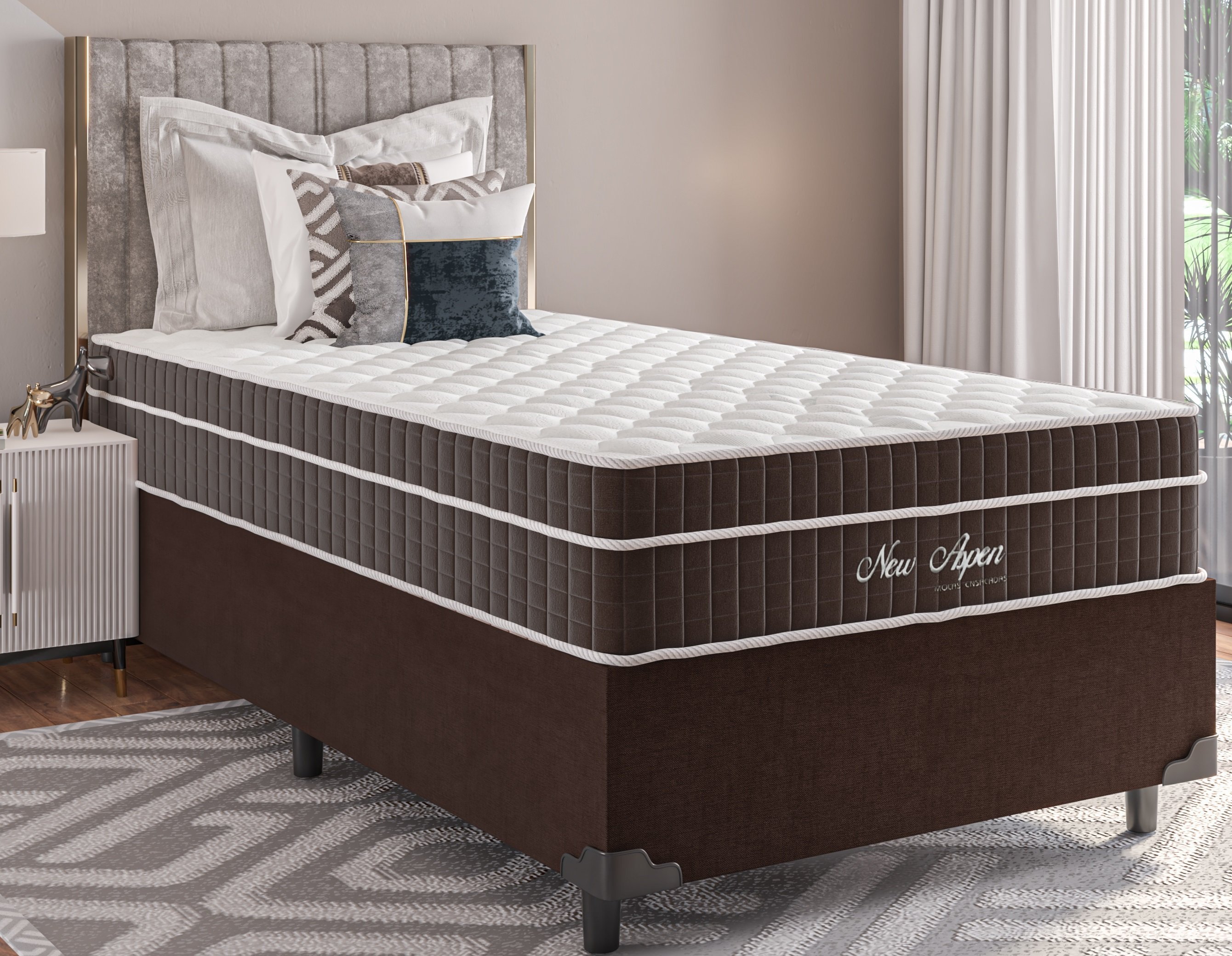 Colchão Solteiro Comfort Prime New Aspen 30 Mola Pocket 78X188 ...