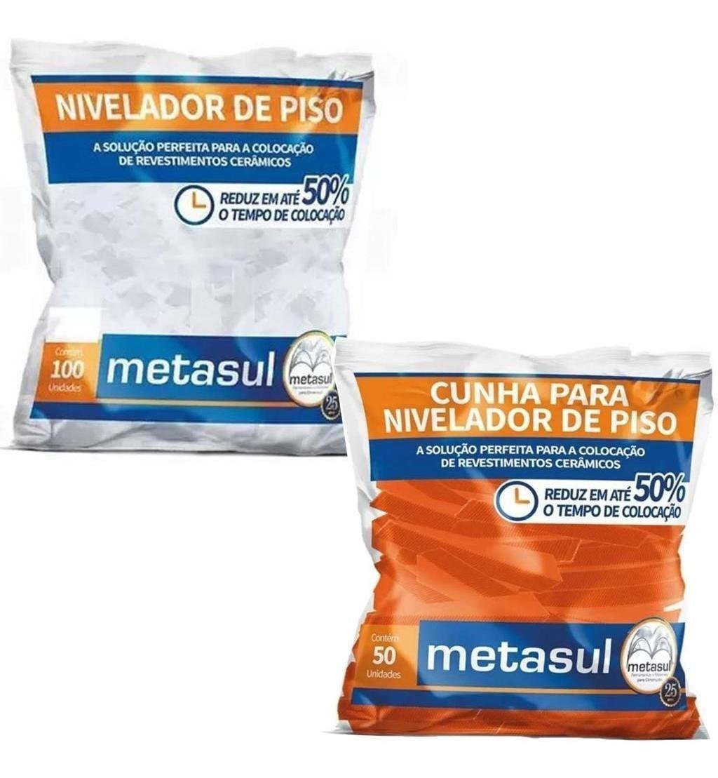 1200 Espaçador Nivelador Porcelanato + 100 Cunhas Metasul | MadeiraMadeira