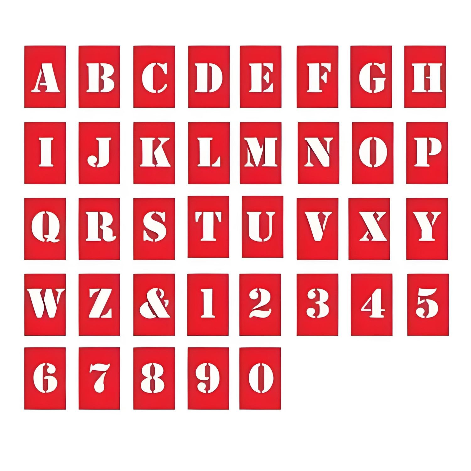 Letras Vazadas Abecedário 75mm - 37 Peças - Compactor | MadeiraMadeira