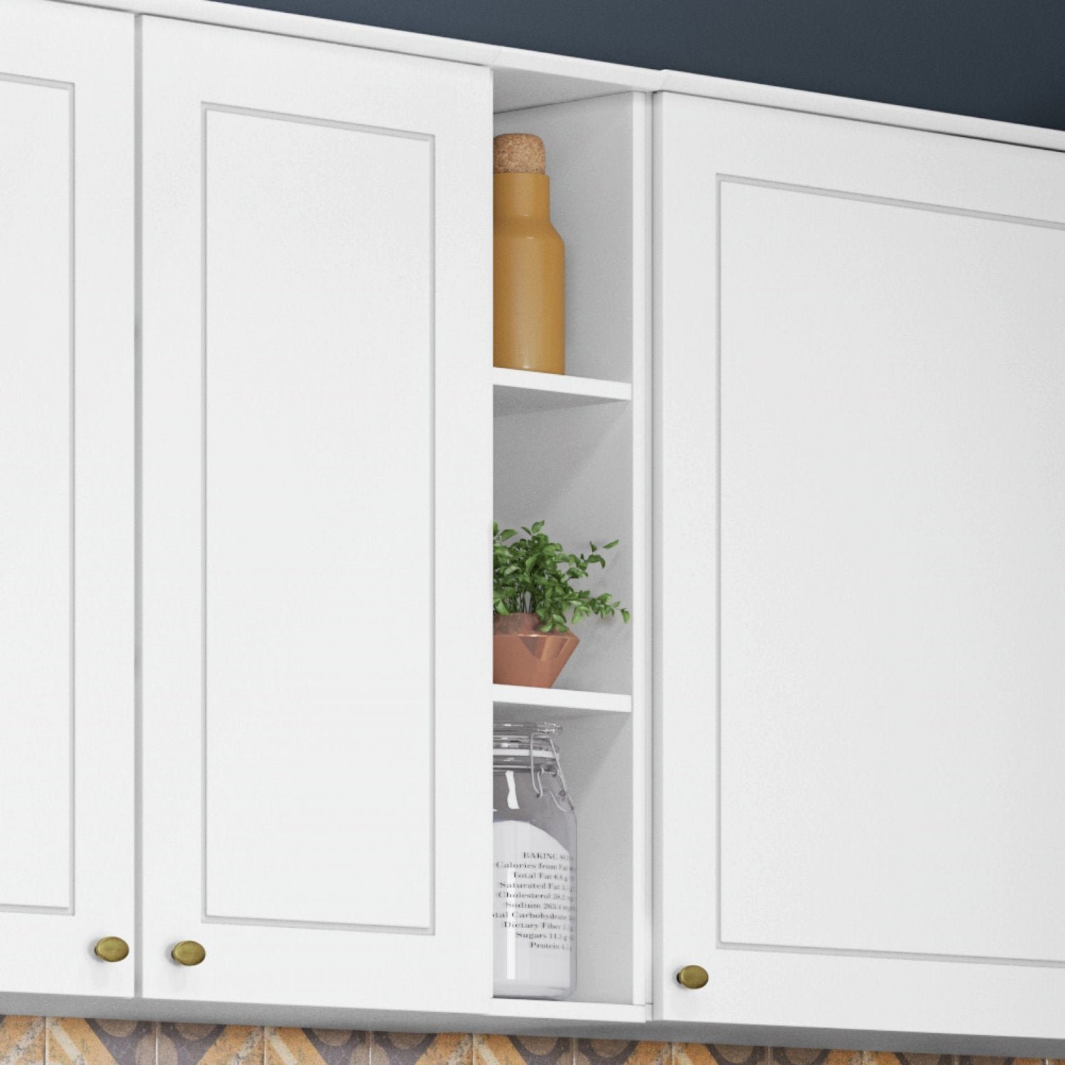 Armário Aéreo 3 Nichos 20cm Emily Henn | MadeiraMadeira