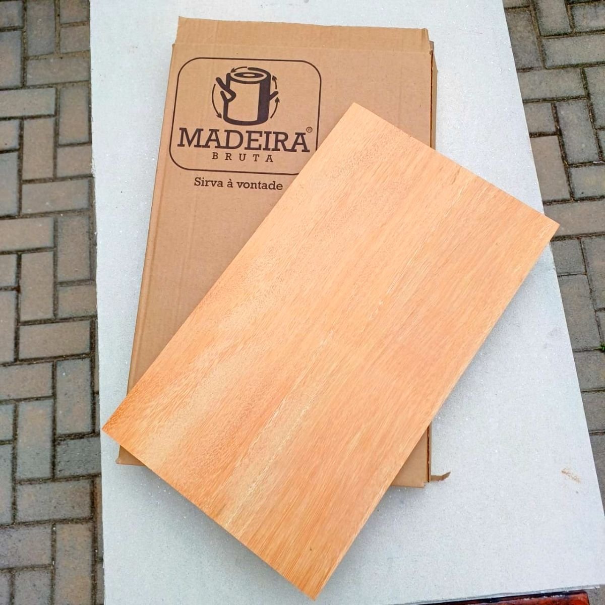 Bloco madeira bruta maciça para artesanato tábua de corte PLaca de ...