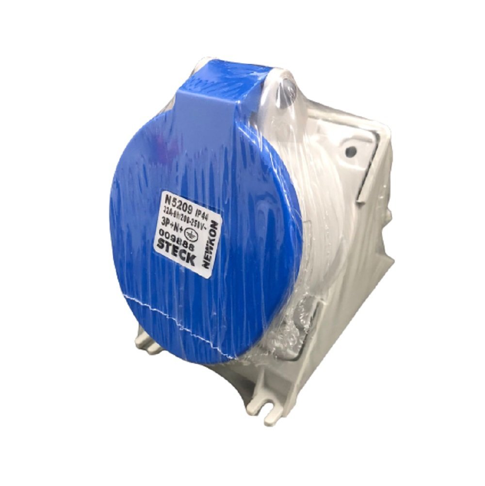 Tomada de Sobrepor 32A 9H 3P+N+T 220/250V Cor Azul Modelo N5209 - Steck ...