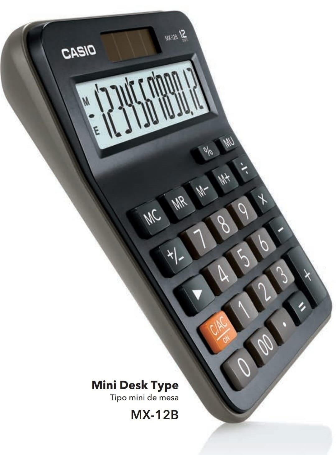 Calculadora de Mesa Pequena 12 Dígitos Mx-12b Casio Preto | MadeiraMadeira