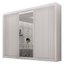 Guarda Roupa Casal 3 Portas com Espelho Milano Branco – Leifer Móveis ...