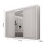 Guarda Roupa Casal 3 Portas com Espelho Milano Branco – Leifer Móveis ...
