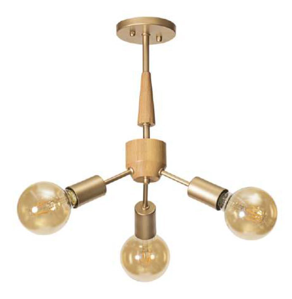 Lustre Importado Ana Julia Rustico 3L | MadeiraMadeira