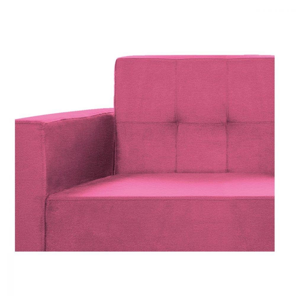 Kit Sofá 2 Lugares e 2 Poltronas Denver Corano Pink | MadeiraMadeira