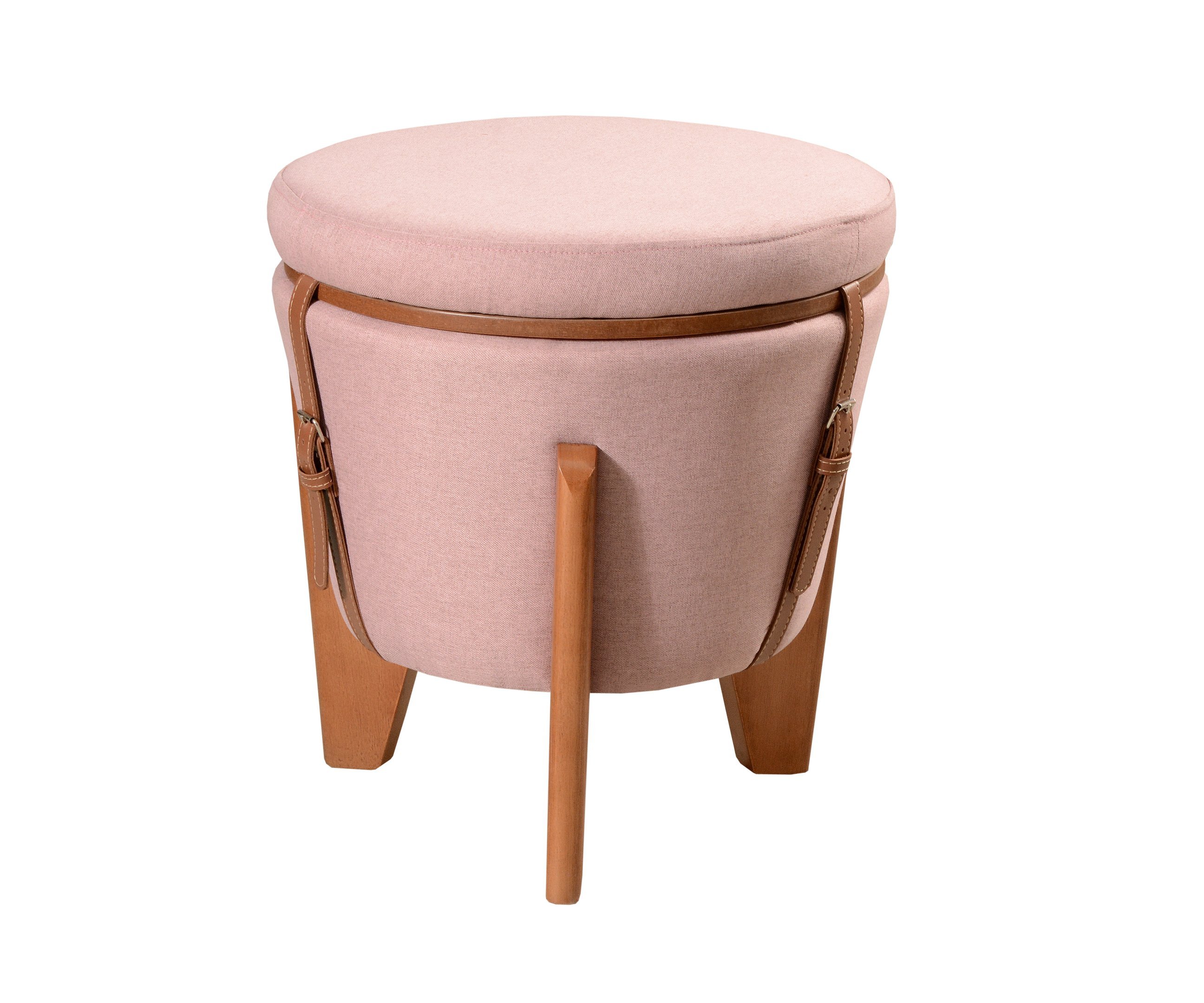 Puff Flex Zeus Linho Rosa My House | MadeiraMadeira