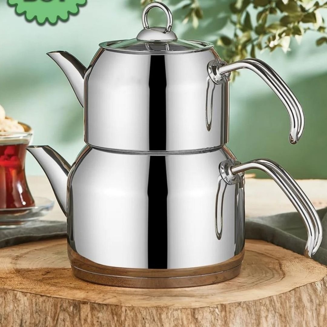 Jogo de Chaleira Turca Delux Mini Platin - Chkhrm8011 | MadeiraMadeira