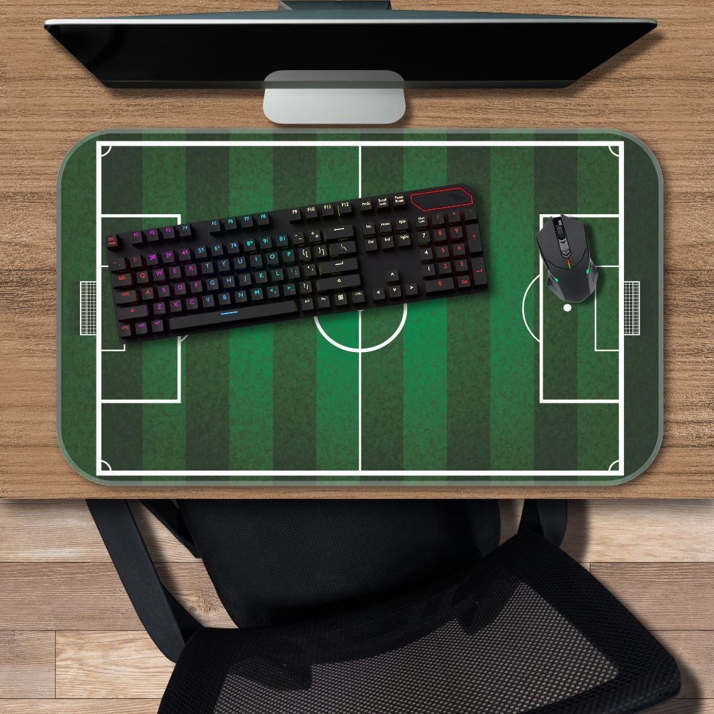 Mouse Pad Gamer Antiderrapante Futebol - 40x68cm | MadeiraMadeira