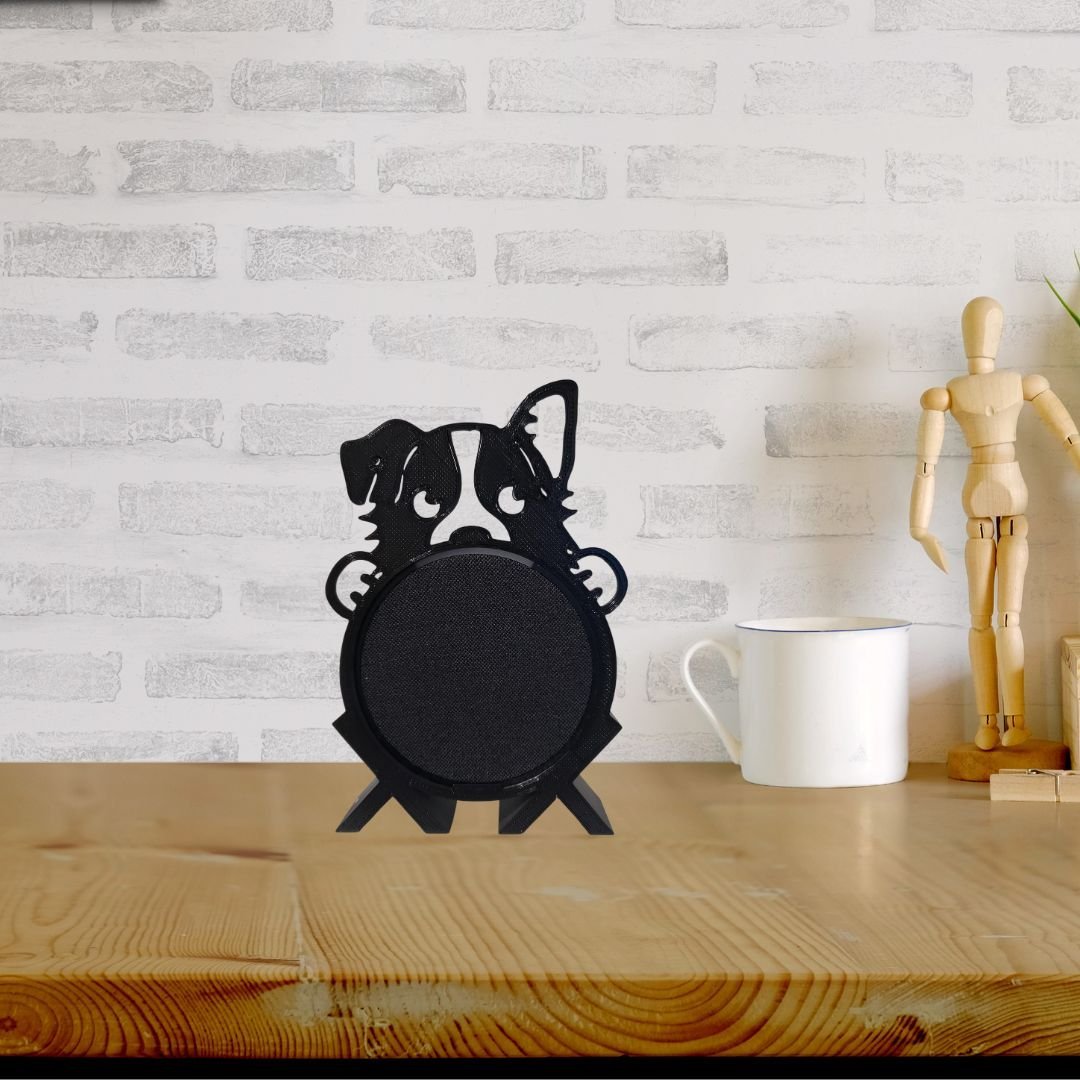 Suporte Alexa Echo Pop Cachorro "border Collie" | MadeiraMadeira