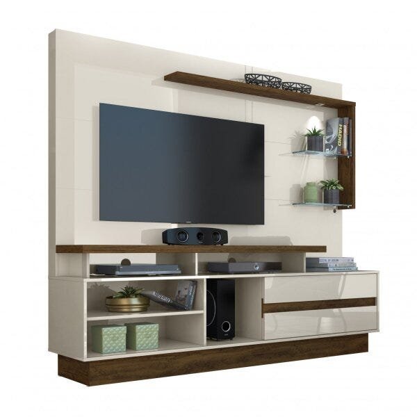 Estante Home para TV até 60 Polegadas com LED Vicente Madetec ...