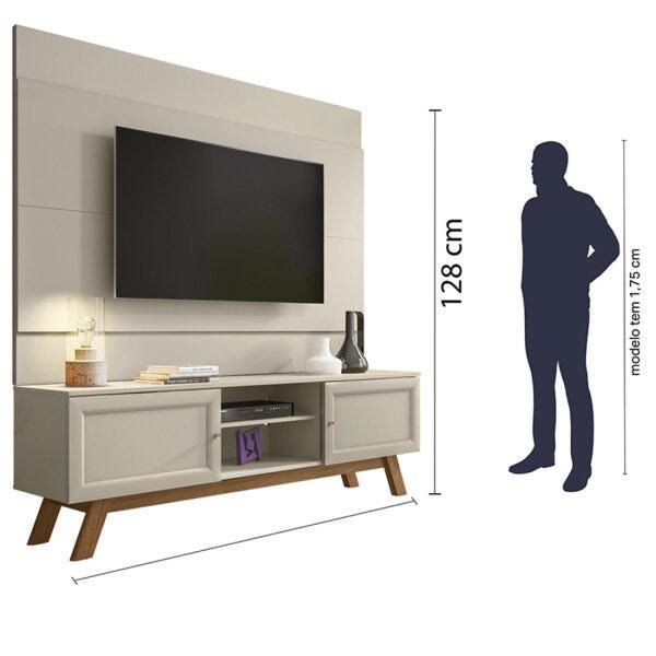 Rack com Painel para TV até 60 Polegadas Ema Retrô Yescasa | MadeiraMadeira
