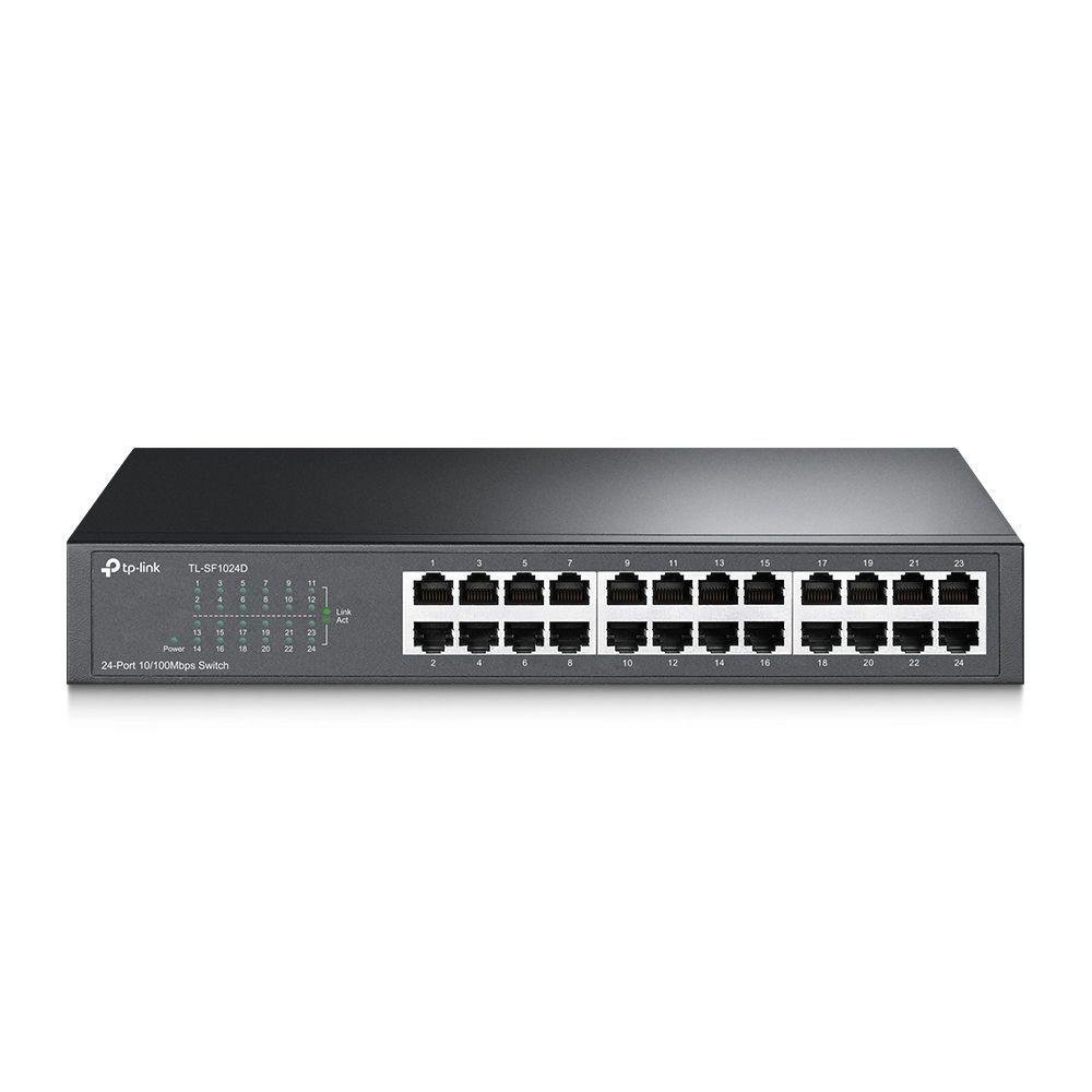 Switch Fast 24 Portas Mesa ou Montável em Rack | MadeiraMadeira