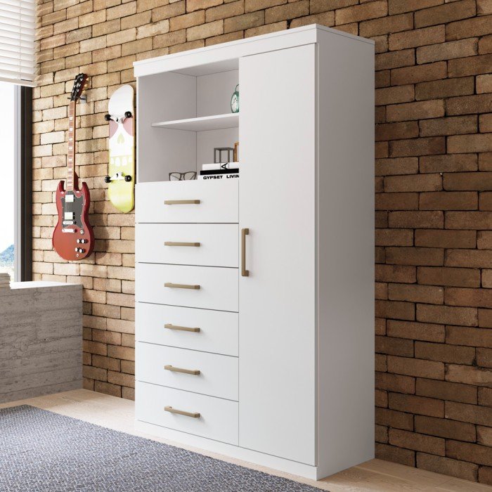 Comoda Multiuso 1 Porta 6 Gavetas Maraba - Santos Andira Santos Andirá ...