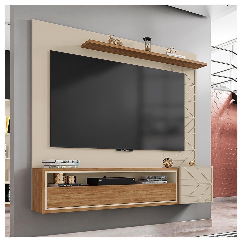 Painel Para Tv Até 70 Polegadas Com 2 Portas Prisma Caemmun ...
