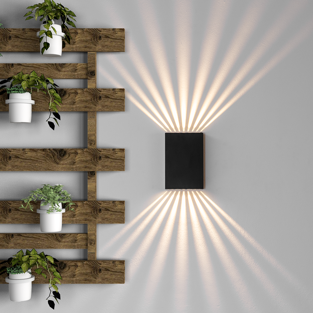 Arandela Persaid Preto 4W 3000K Bivolt Em Abs Opus ST2646 | MadeiraMadeira