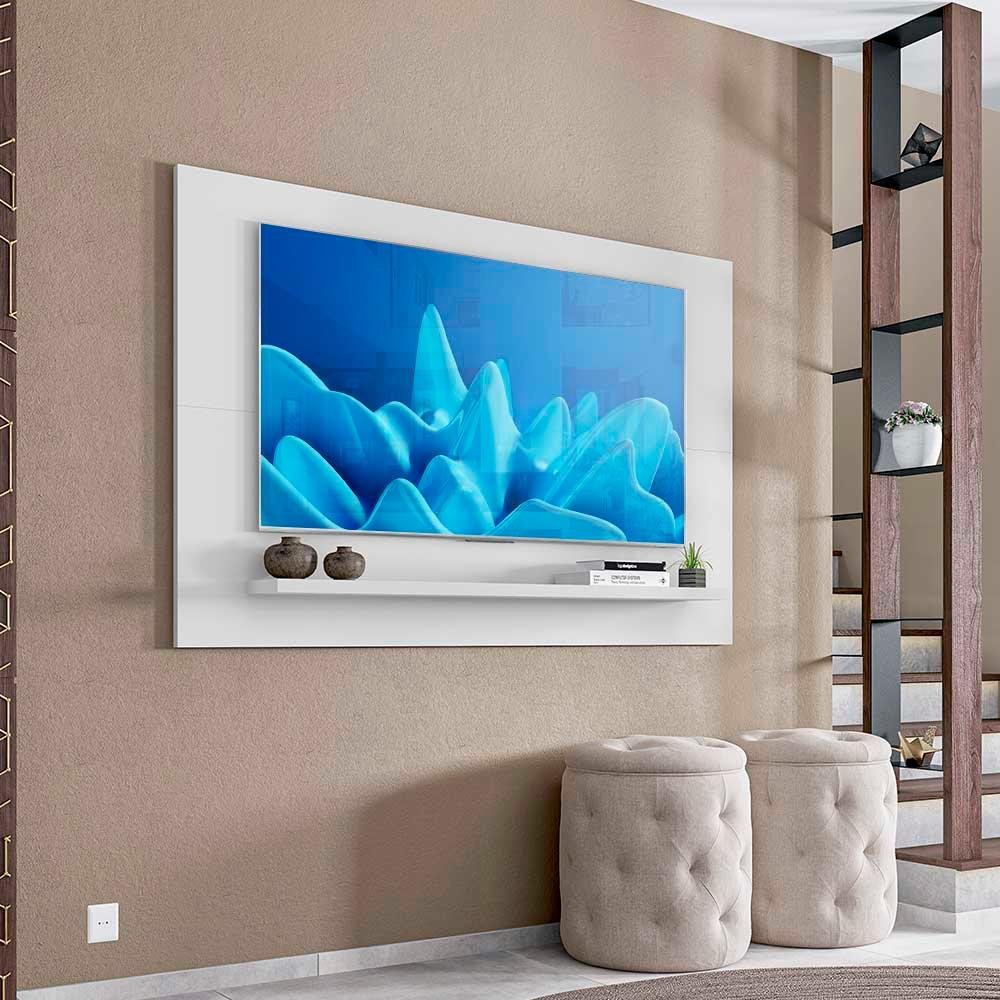 Painel Para TV Até 60 Polegadas Branco Safira Casa D | MadeiraMadeira