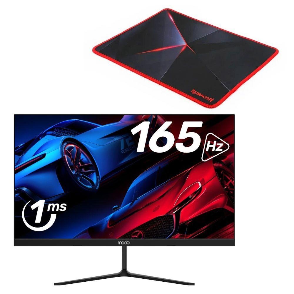 Monitor LED Moob Flat Preto Full HD Tela 24" 165 Hz 1ms HDMI Com ...