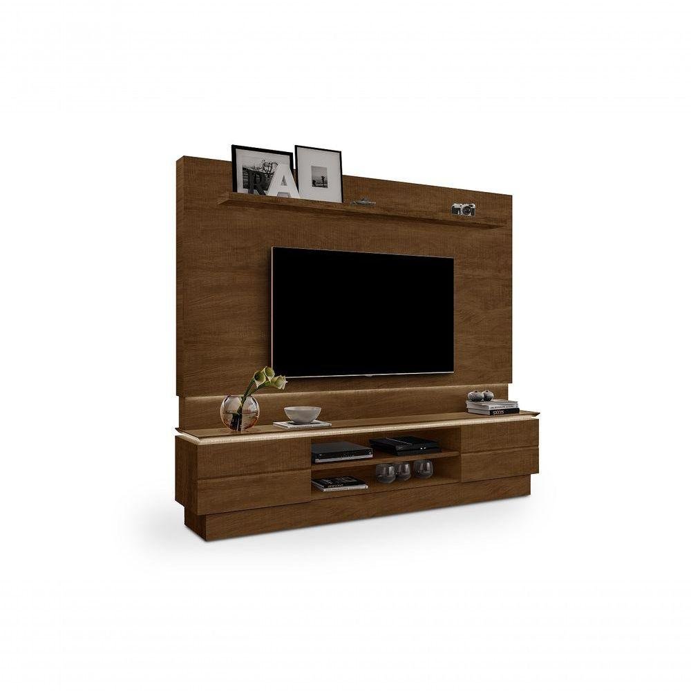 Home Para Sala E Tv Ate 50'' Mdf Com Led 2 Portas | MadeiraMadeira