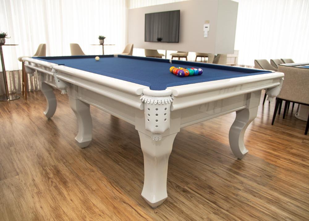 Mesa de Sinuca Oficial Alto Brilho - 3,05x1,62 - Vermelho | MadeiraMadeira