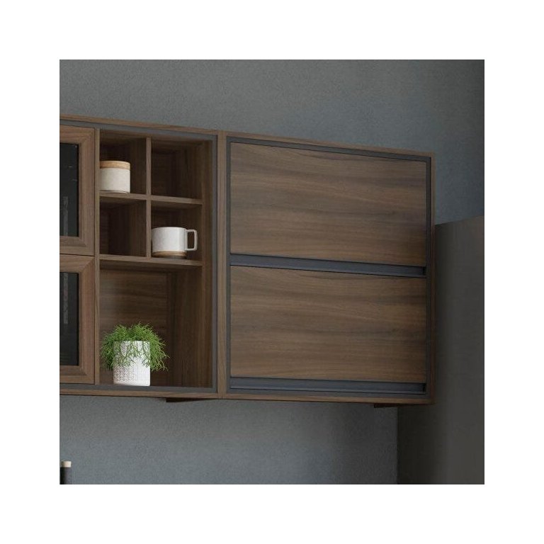 Cozinha Completa 5 Peças com Cristaleira Canela Thela | MadeiraMadeira