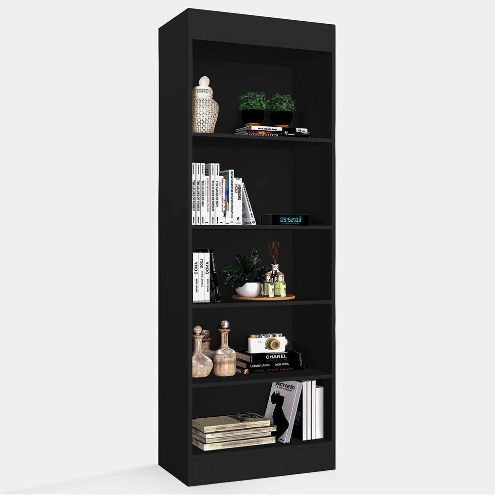 Armário Multiuso Sem Porta Preto Toronto Gabrielli | MadeiraMadeira