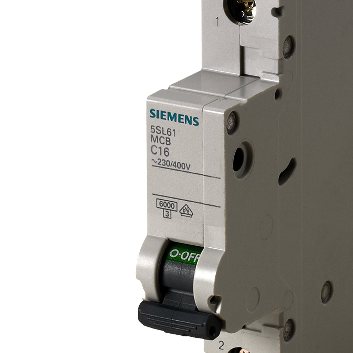 Mini disjuntor 5SL6 Unipolar 10A 230/400V Curva C Siemens | MadeiraMadeira