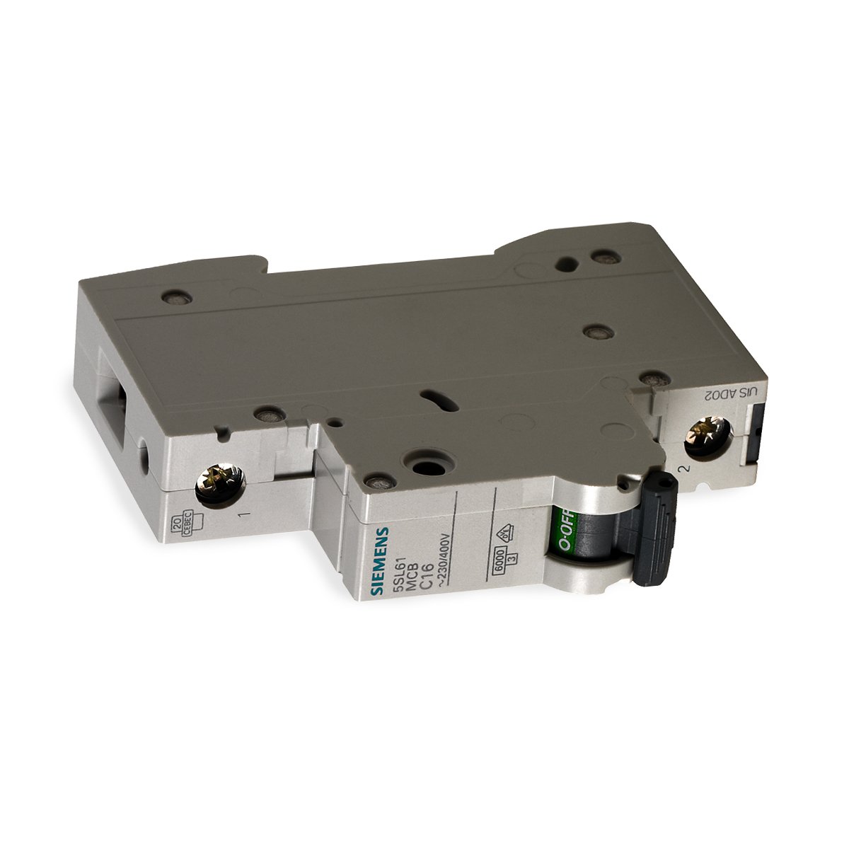 Mini disjuntor 5SL6 Unipolar 10A 230/400V Curva C Siemens | MadeiraMadeira