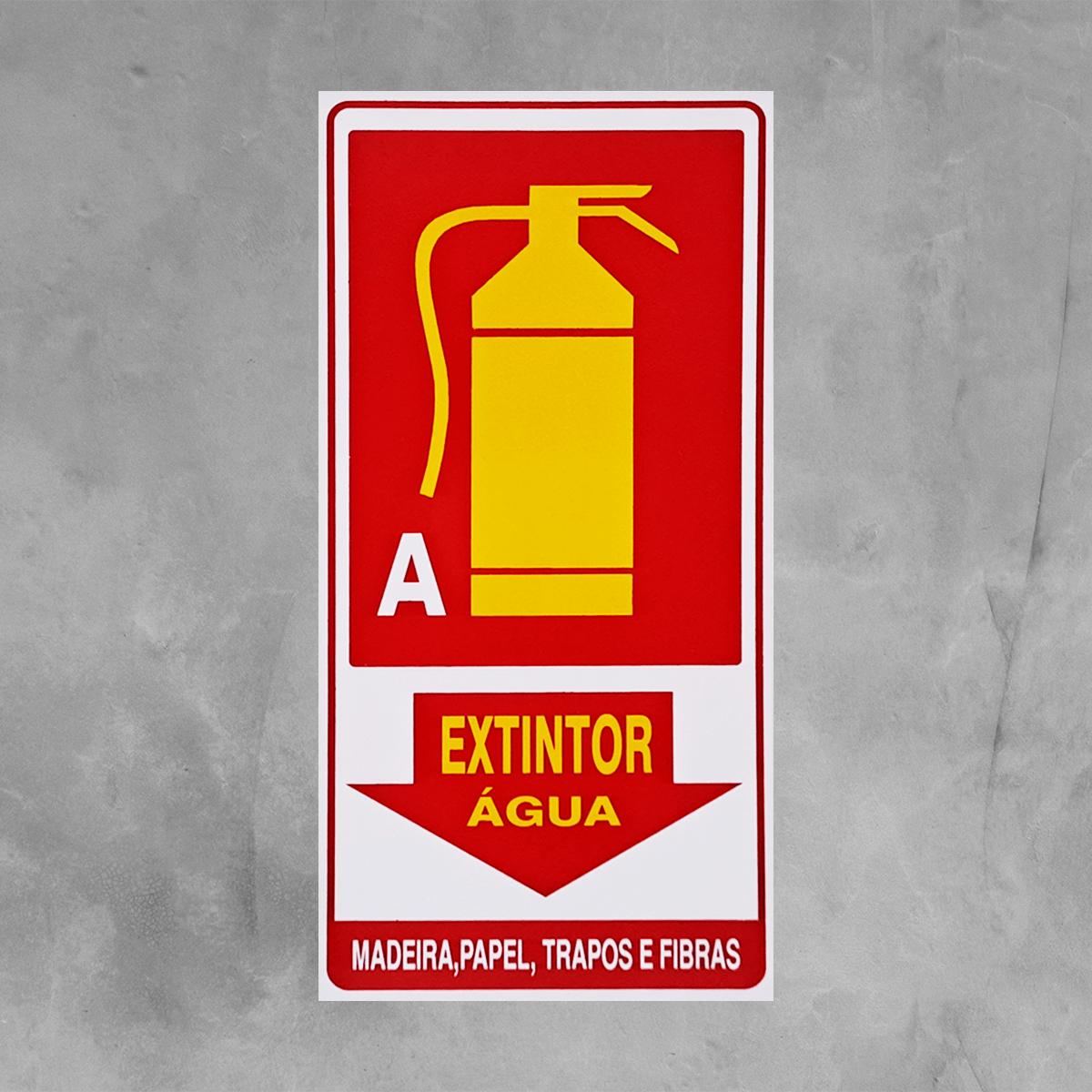 Combo 10 Placas De Sinalização Extintor A Água Madeira, Papel, Trapos E ...