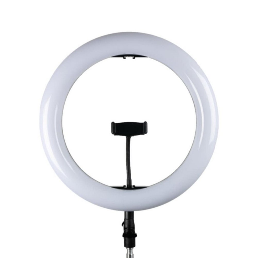 Iluminador LED Ring Light 14 Polegadas Com Tripé e Suporte para Celular | MadeiraMadeira