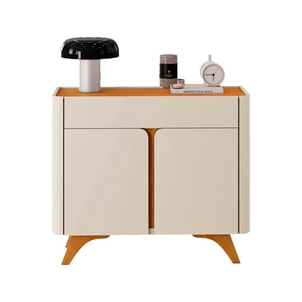 Balcão Buffet 92cm 2 Portas Arcus Mavaular Off White/naturalle ...