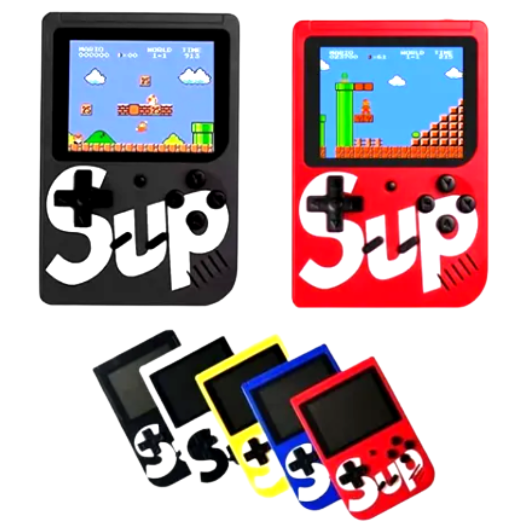 Mini Vídeo Game Retrô Portátil Sup 400 Jogos Clássicos Antigos Vermelho ...