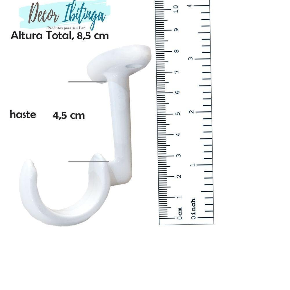 Suporte Para Varão De Cortina De Teto Gesso Alumínio 5 Pçs | MadeiraMadeira