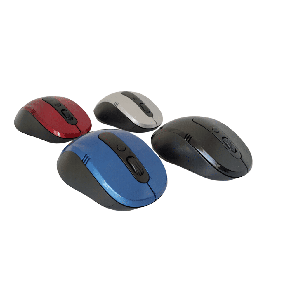MOUSE ÓPTICO SEM FIO WIRELLESS 2.4ghz 6 BOTÕES P/ ESCRITÓRIO:Azul ...