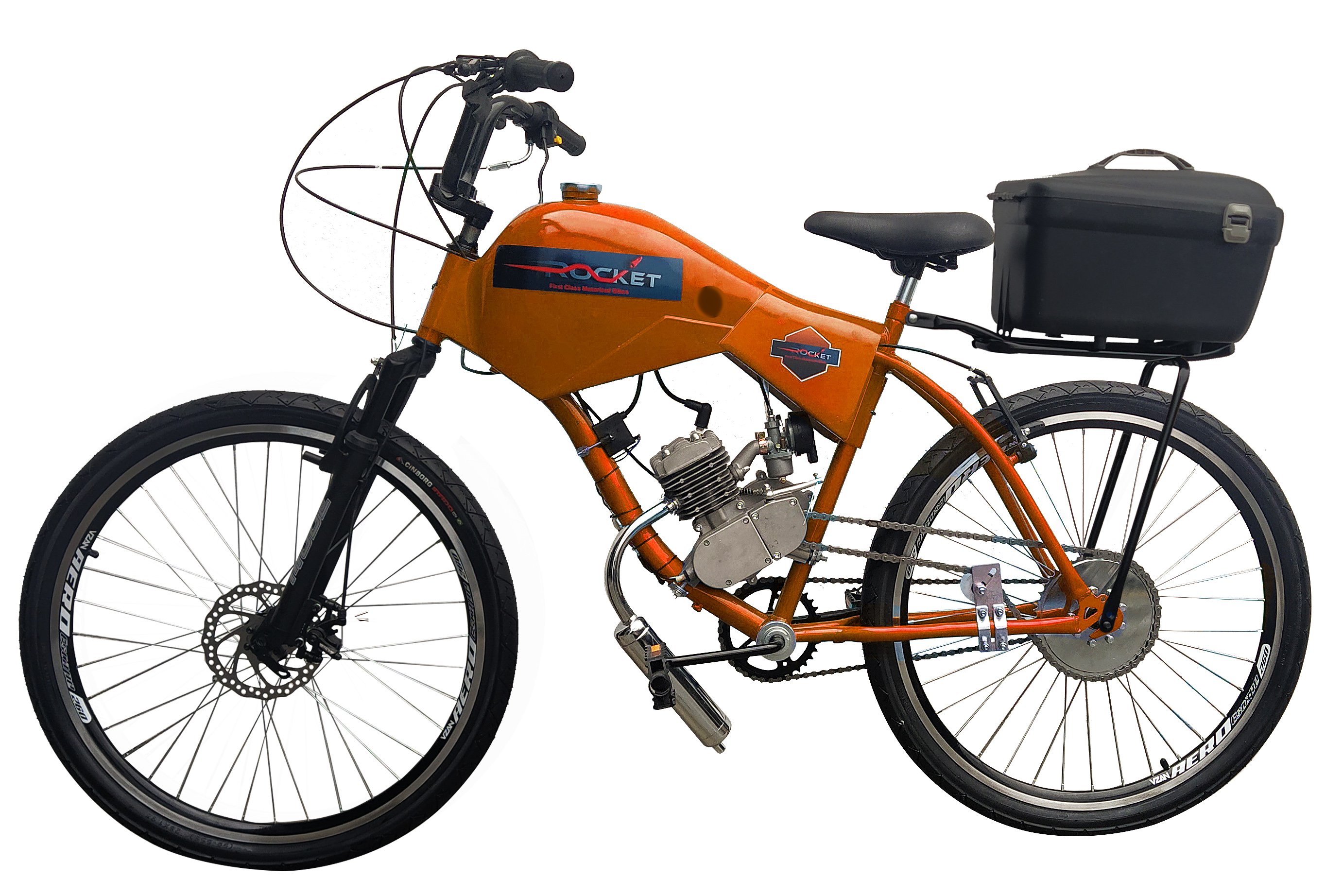 Bicicleta Motorizada 80cc Fr Disk/Susp com Carenagem Cargo Rocket ...