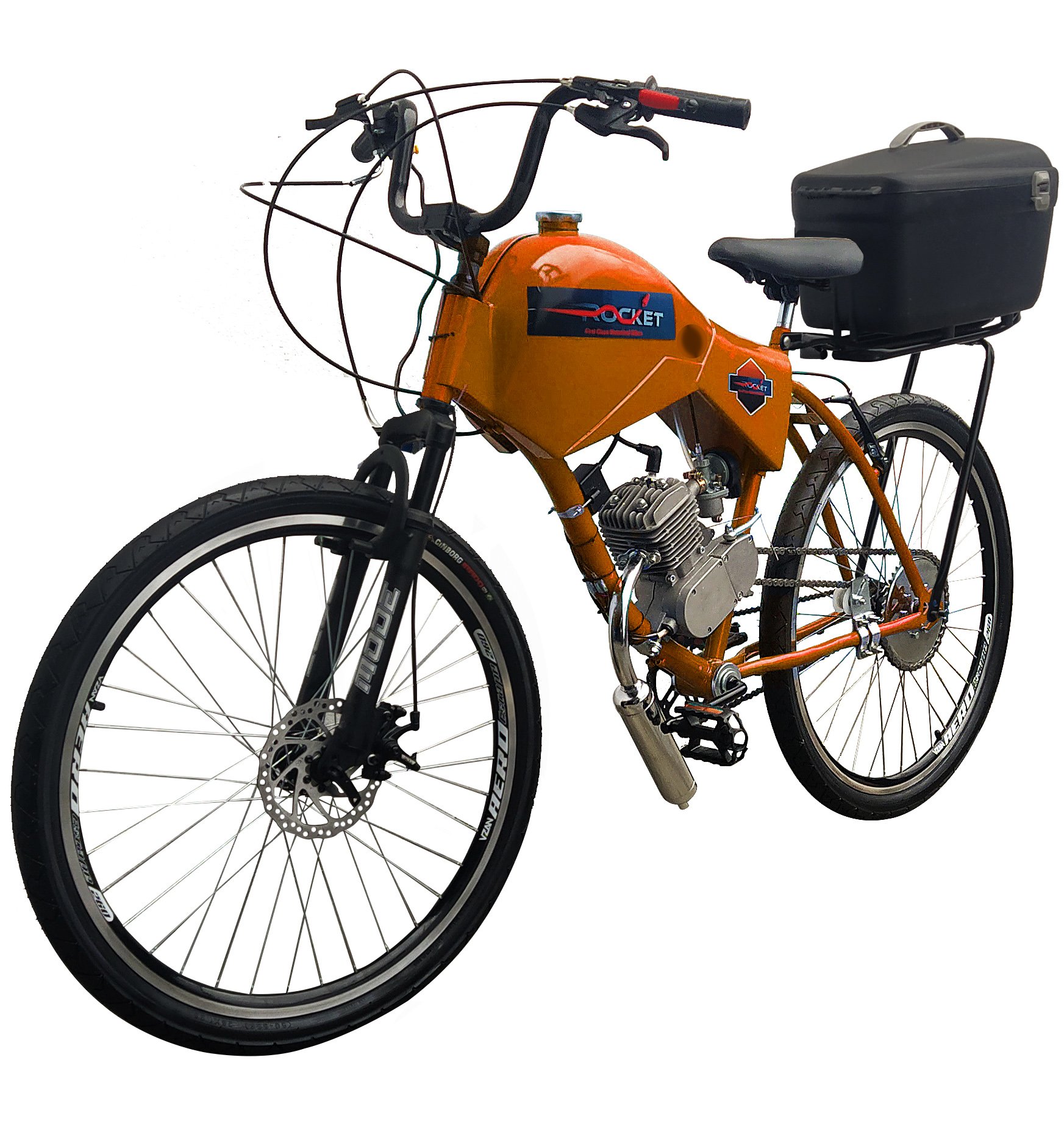 Bicicleta Motorizada 80cc Fr Disk/Susp com Carenagem Cargo Rocket ...