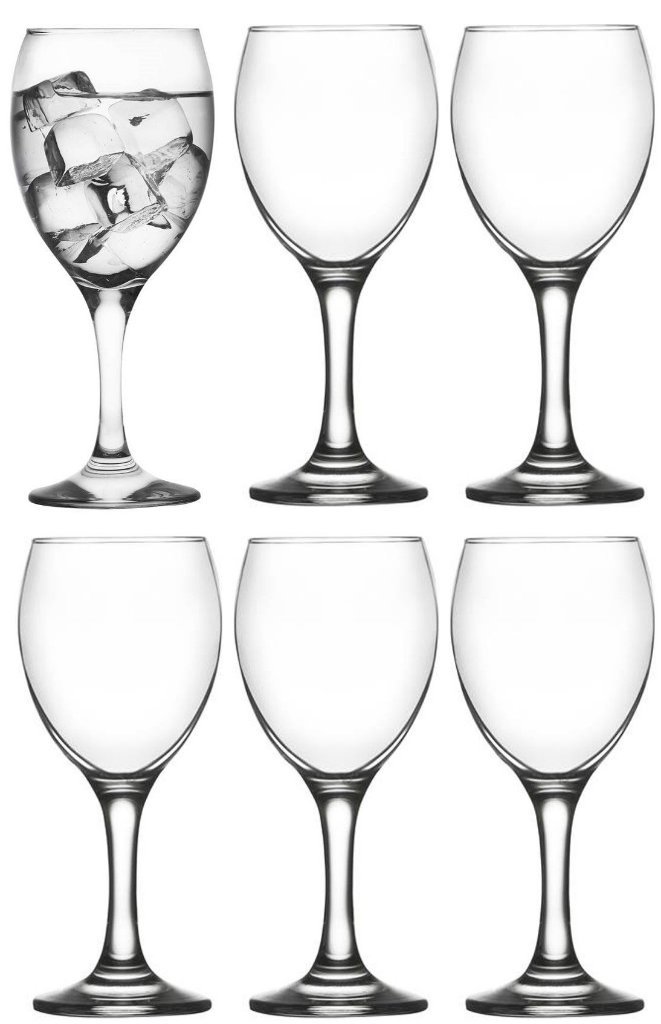 Jogo Taça Empire Água 340ml Vidro 6 Unidades - Vitrizi | MadeiraMadeira