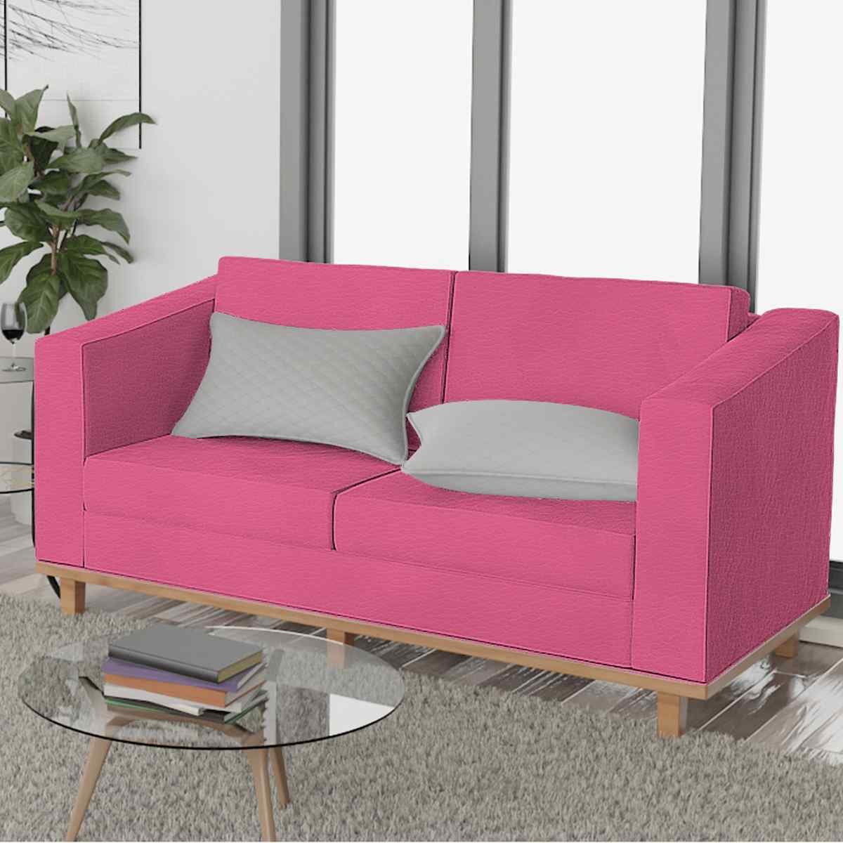 Sofá 2 Lugares Europa Corano Pink ADJ Decor | MadeiraMadeira