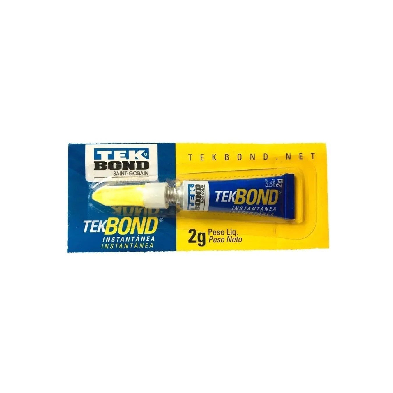 Cola Adesiva Instantânea Super Bonder Multiuso 2g Tekbond | MadeiraMadeira