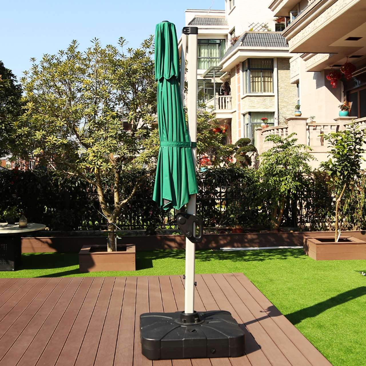 Ombrelone Guarda Sol Noronha Premium Aluminio 3,0 x 3,0 C/ Base em 100L ...