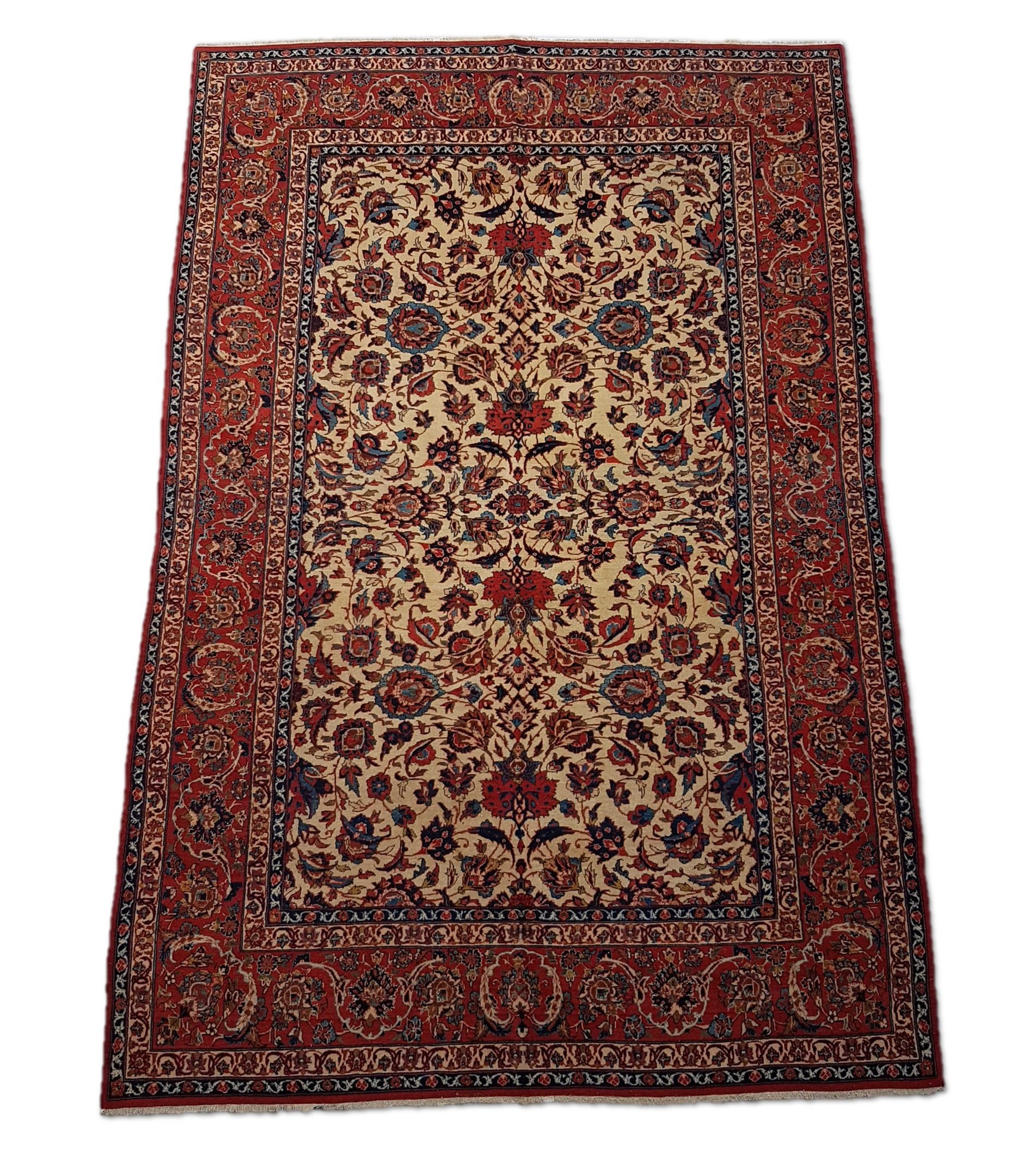 Tapete Persa Isfahan - Handmade - 3,35 X 2,20 - #1147 | MadeiraMadeira