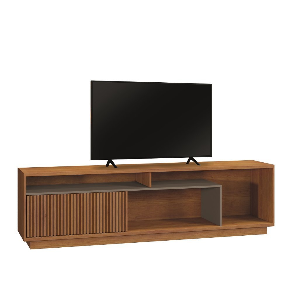 Rack Granada para Tv até 75 polegadas Mavaular Naturalle/Platinum ...