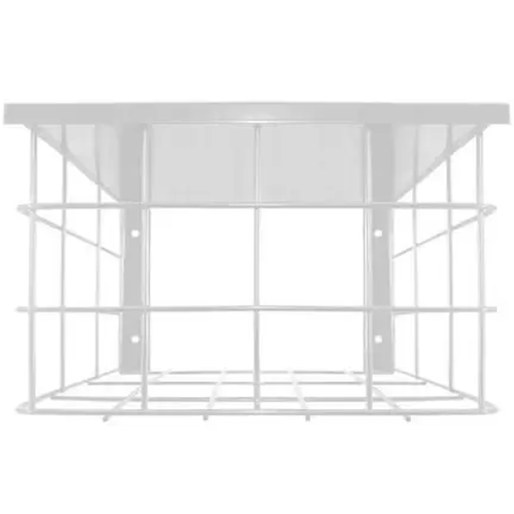 Grade de Proteção Quadrada Branca com Cobertura LS-1089 | MadeiraMadeira