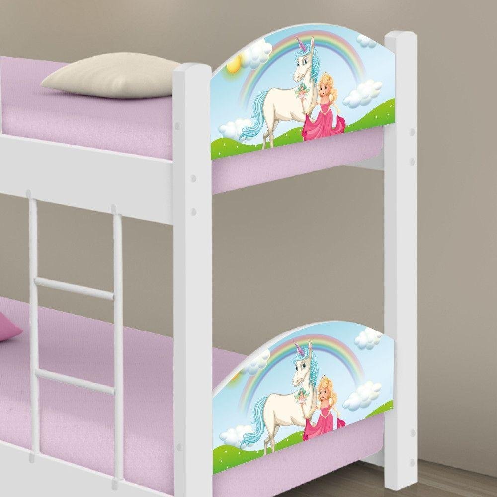 Beliche Infantil Princesa Encantada Com 2 Colchões | MadeiraMadeira