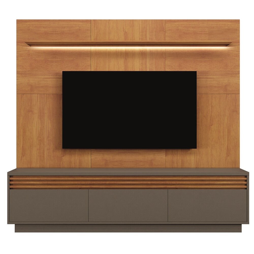 Conjunto Rack Madrid E Painel Itália Para TV Até 75 Polegadas Com Led ...