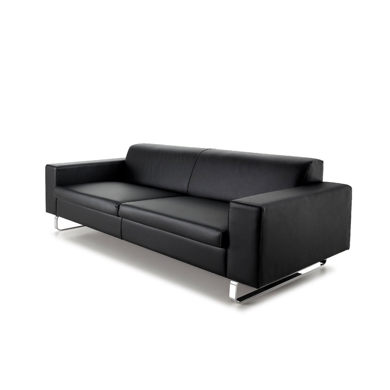 Sofá 4 Lugares 240 cm Flit Estilo Moderno Courissimo Pés em Aluminio ...