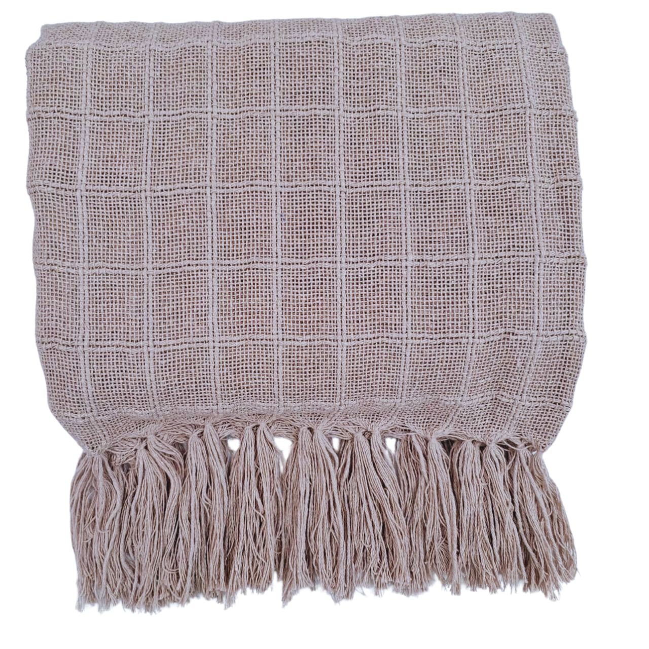 Manta para Sofa Algodao Diversas Cores 1.40 X 1.20m - Rosê | MadeiraMadeira